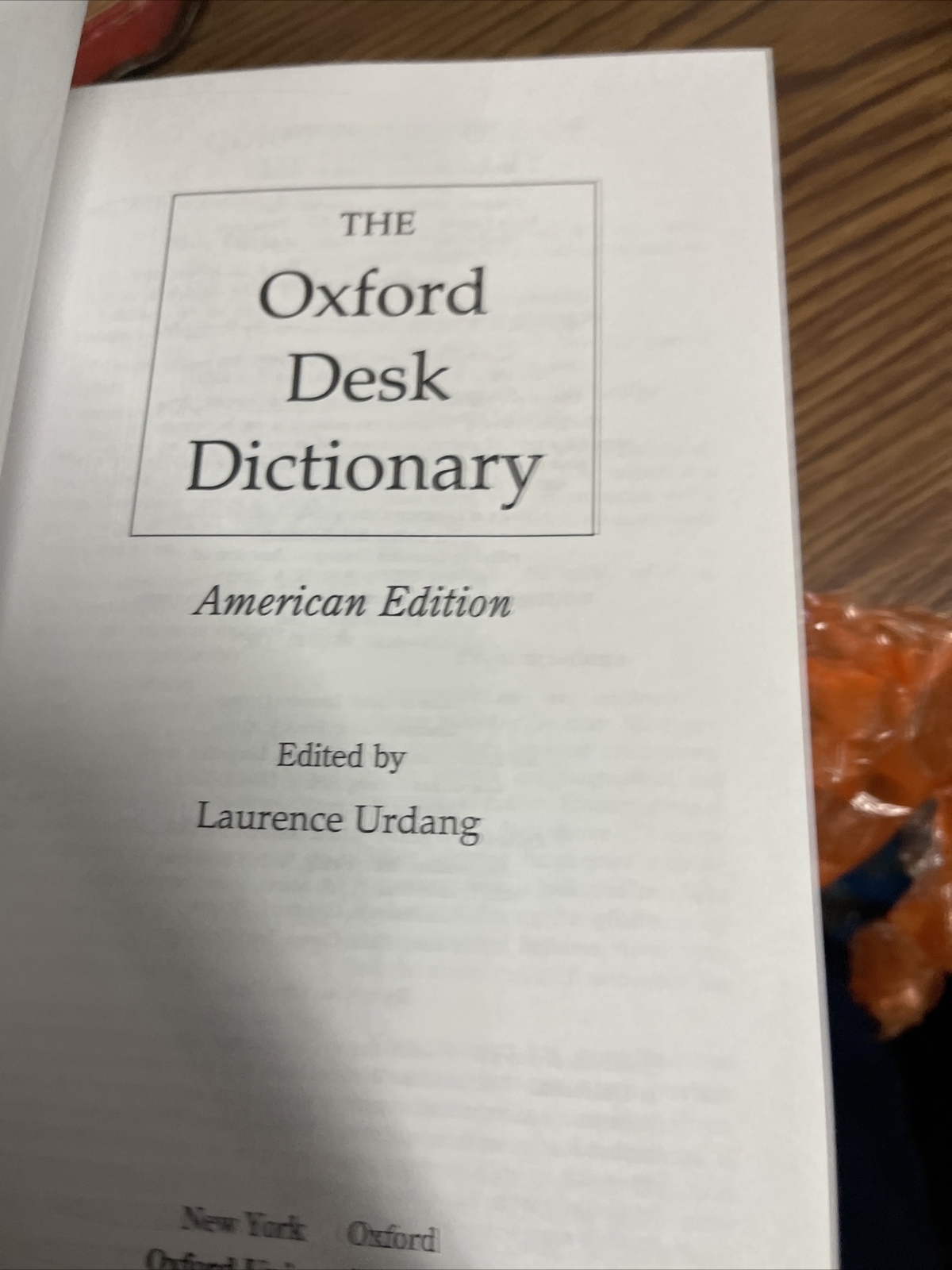 Oxford American Desk Dictionary by Frank Abate (1998, Hardcover) for ...