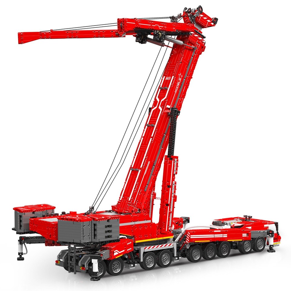 Mould King 17008 Red Crane Truck Liebherr LTM 11200 Building Block RC ...