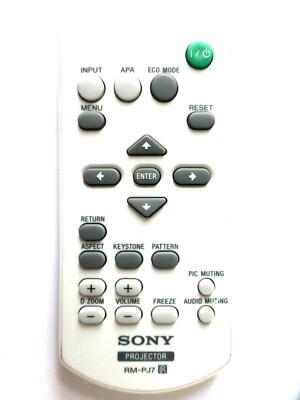 SONY PROJECTOR REMOTE RM-PJ7 for VPLBW120S VPLEW130 VPLEX100 VPLEX145 ...