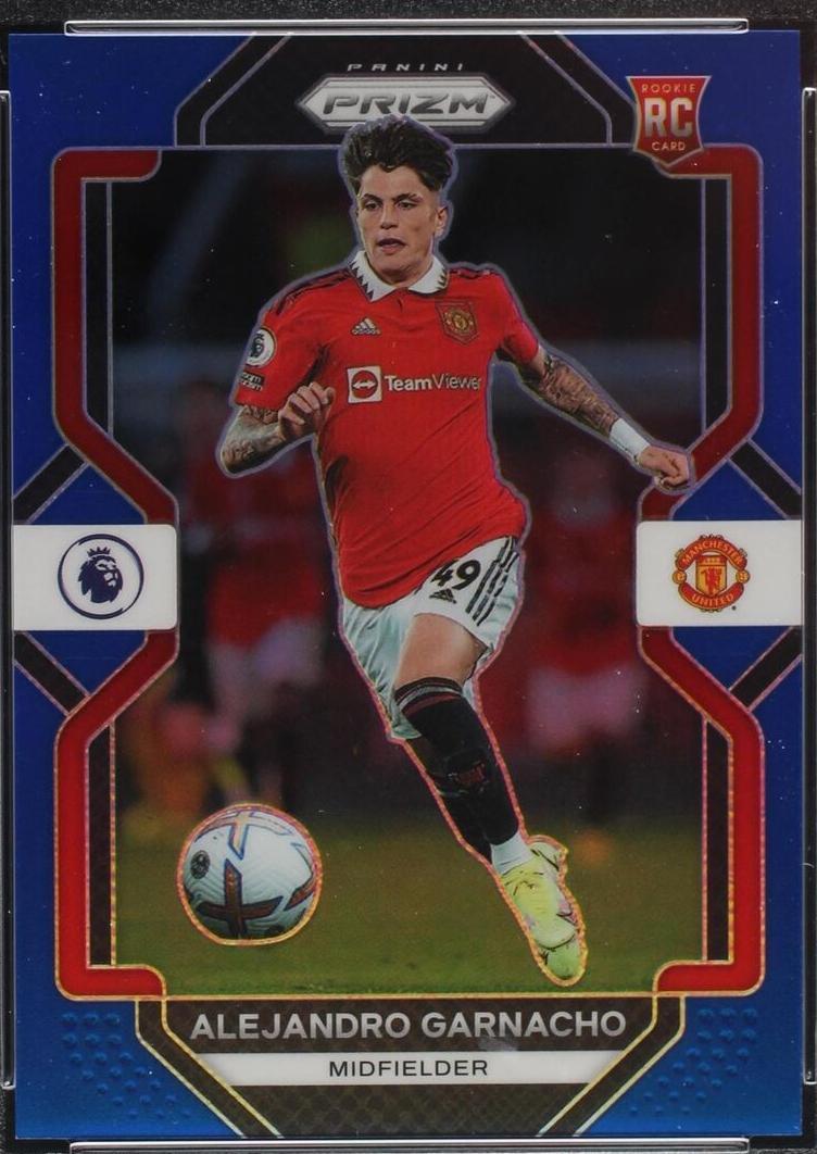 2022-23 Panini Prizm Premier League - Alejandro Garnacho #90 Blue Prizm ...