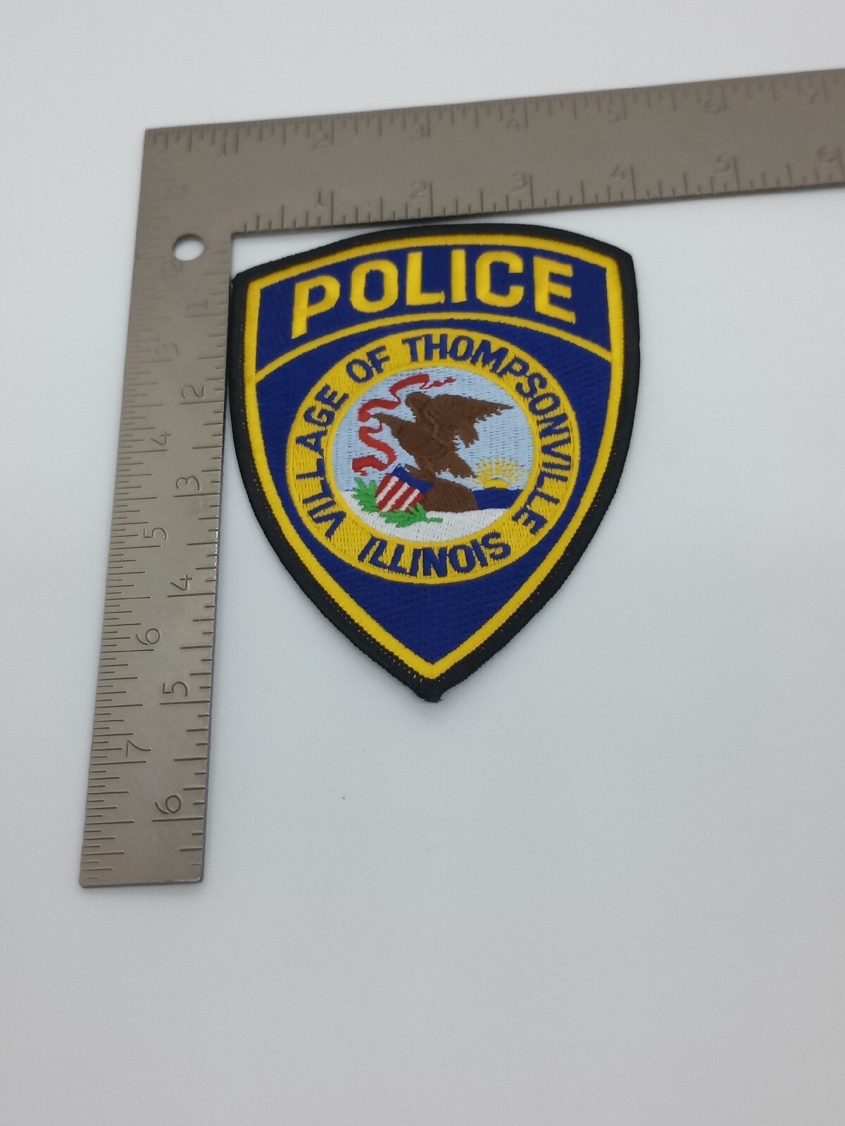 VINTAGE Village of ThompsonvilIe Illinois Police Patch IL Unused | eBay