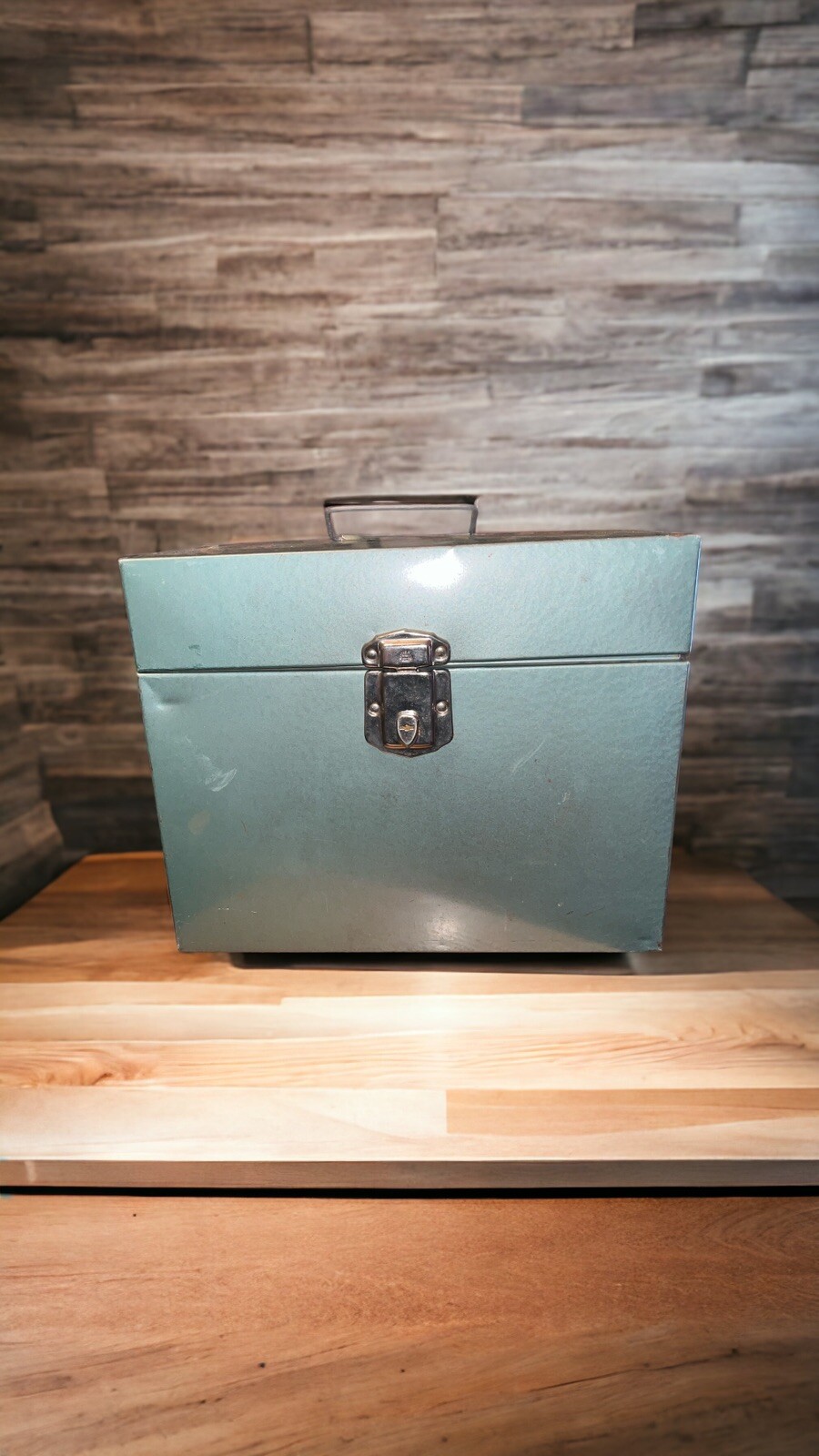 Vintage Excelsior Metal Security File Locking Box Stamford Conn. USA ...