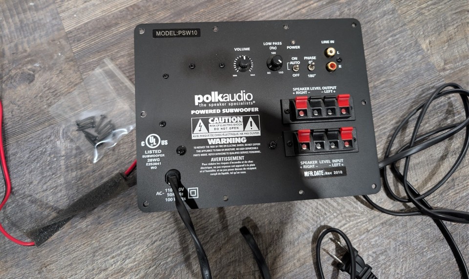 Polk Audio PSW10 Subwoofer Powered Amp | eBay
