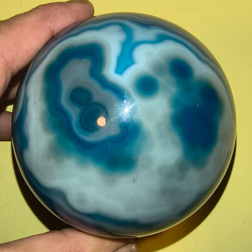 RARE Natural Polished Banded Agate Sphere Ball | eBay Australia