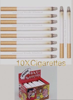 10x Fake Cigarettes Smokes Effect Lit Powder Theatrical Stage Prop ...