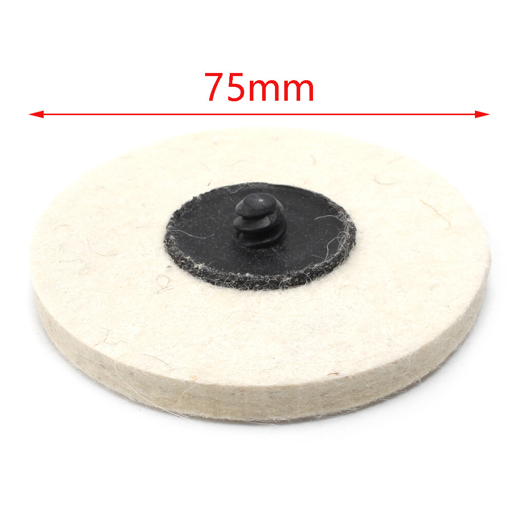 3inch R Type Polishing Wheel Buffing Pads Compressed Wool Felt Fabric ...