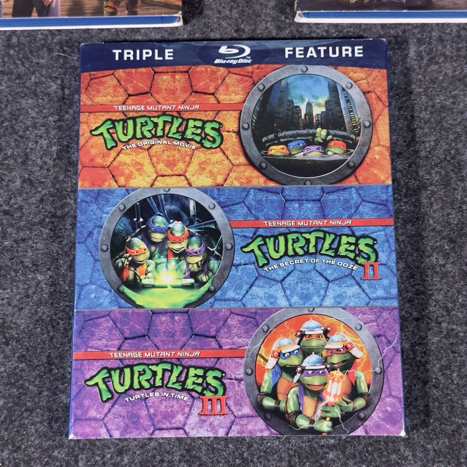 Bluray Movie Bundle Teenage Mutant Ninja Turtles live action 3 pc Lot ...