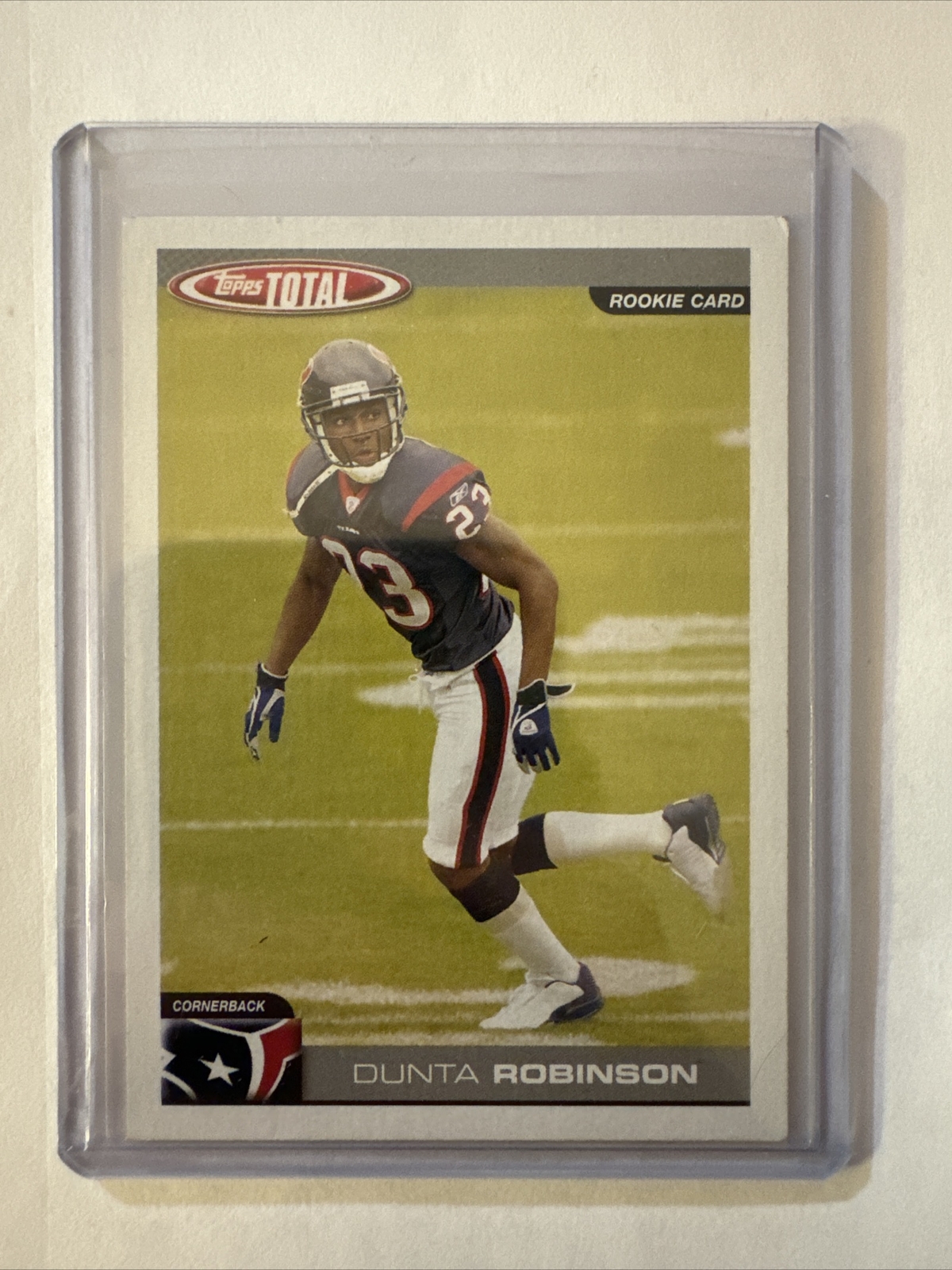 2004 Topps Total Dunta Robinson Rookie Card RC 343 Texans | eBay