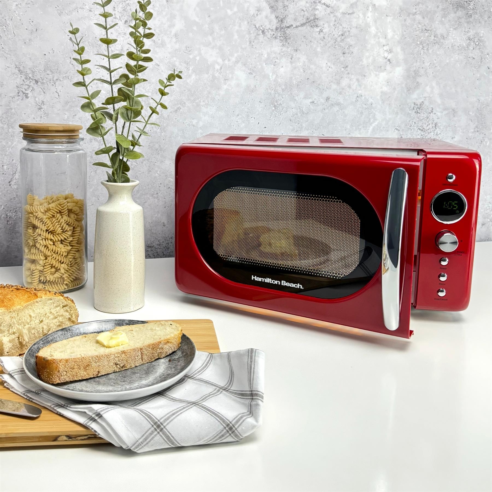 Hamilton Beach 20L Retro Red Microwave | eBay UK