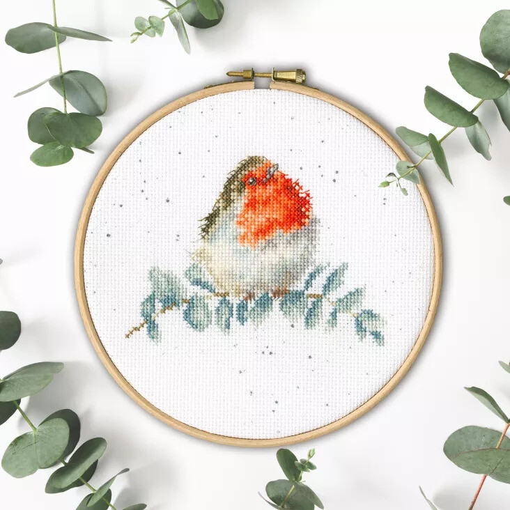 Eucalyptus and Robin - (Hannah Dale) Cross Stitch Kit by Bothy Threads ...