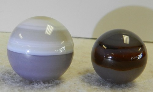 #14085m Machine Made Stone or Agate Shooter Marbles .84 .97 Inches ...