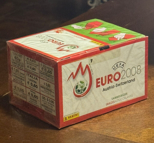 PANINI 2008 UEFA EURO Austria Switzerland Sticker Box 100 Packs Ronaldo ...