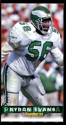 1994 Fleer GameDay Tall Boy Byron Evans #318 Philadelphia Eagles | eBay