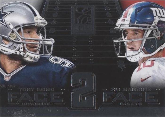 2014 Panini Elite - Face 2 Face Eli Manning, Tony Romo #13 Silver for ...