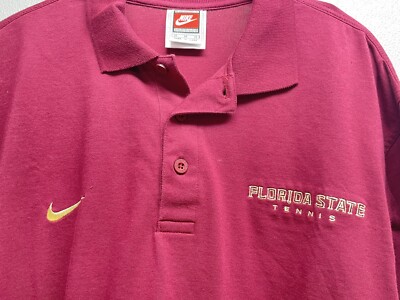 Florida State University Seminoles Tennis Polo Shirt, Men’s Nike Medium ...