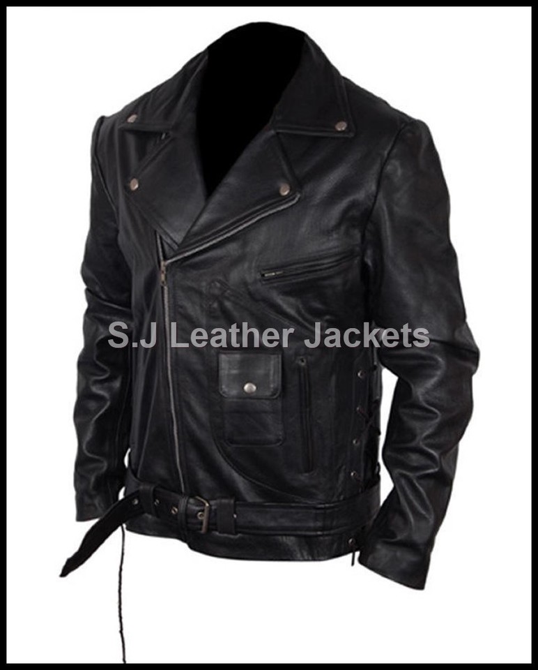 Men's Fashion Genuine Leather High Quality Jacket | eBay