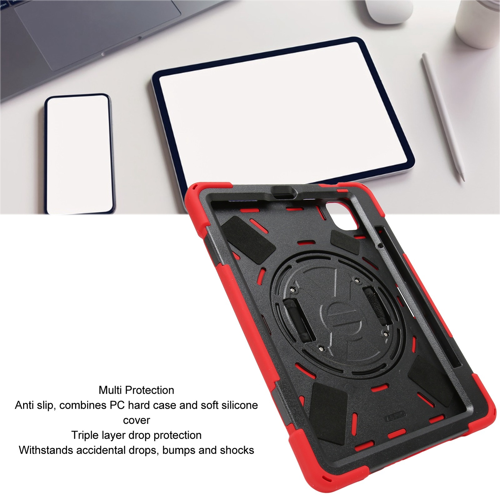 Rugged Tablet Case Drop Protection Shock Proof Tablet Shell With Hand ...