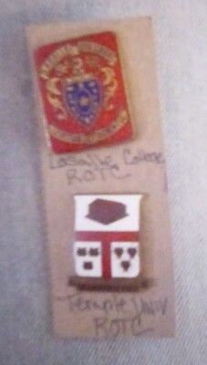 LaSalle College , Temple Univ. ROTC pins | eBay