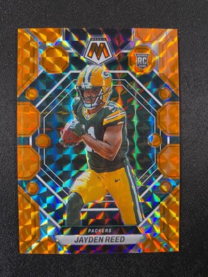 2023 Panini Mosaic Jayden Reed #333 Orange Mosaic 061/199 RC Rookie ...