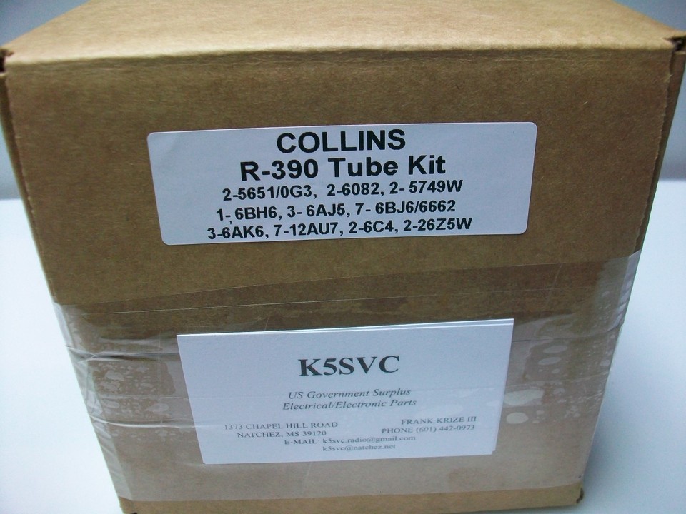 COLLINS R-390 TUBE KIT | eBay