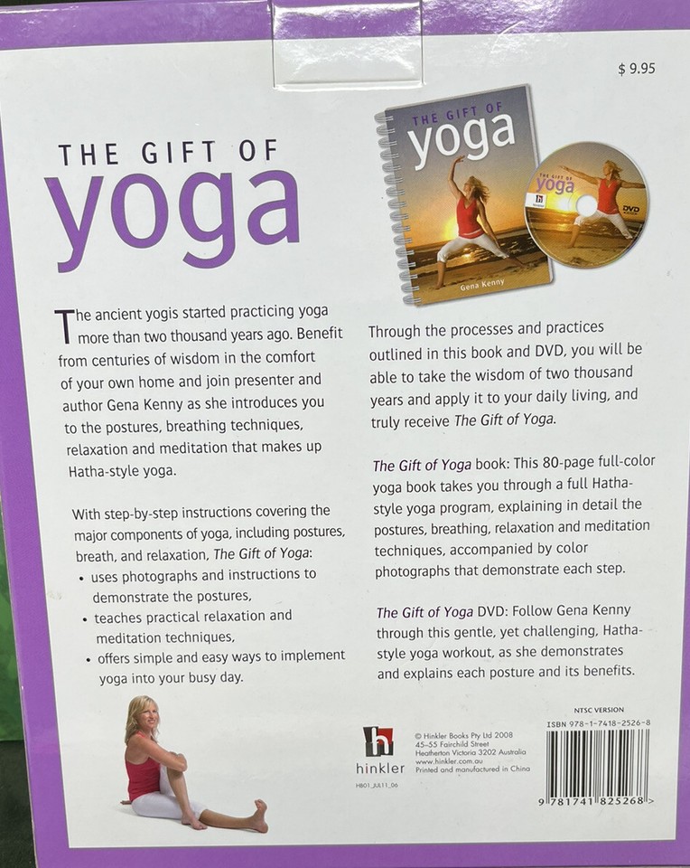 The Gift of Yoga Box Set w DVD & Spiral Notebook 4 Relaxing Meditative ...