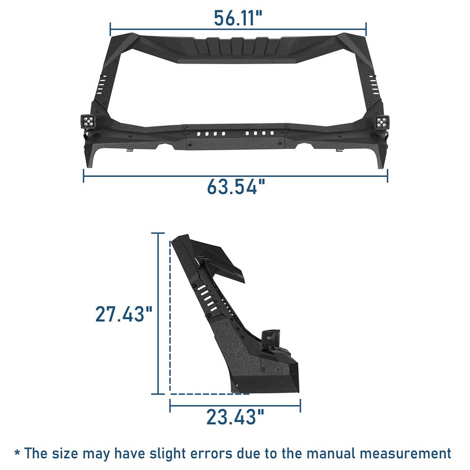 Windshield Frame Cover Visor Cowl Combination for 2007-2018 Jeep ...