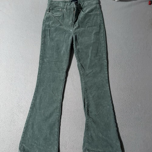 Lucky Brand High Rise Flare Pants Corduroy Womens Sz 8/29 Forestcore ...