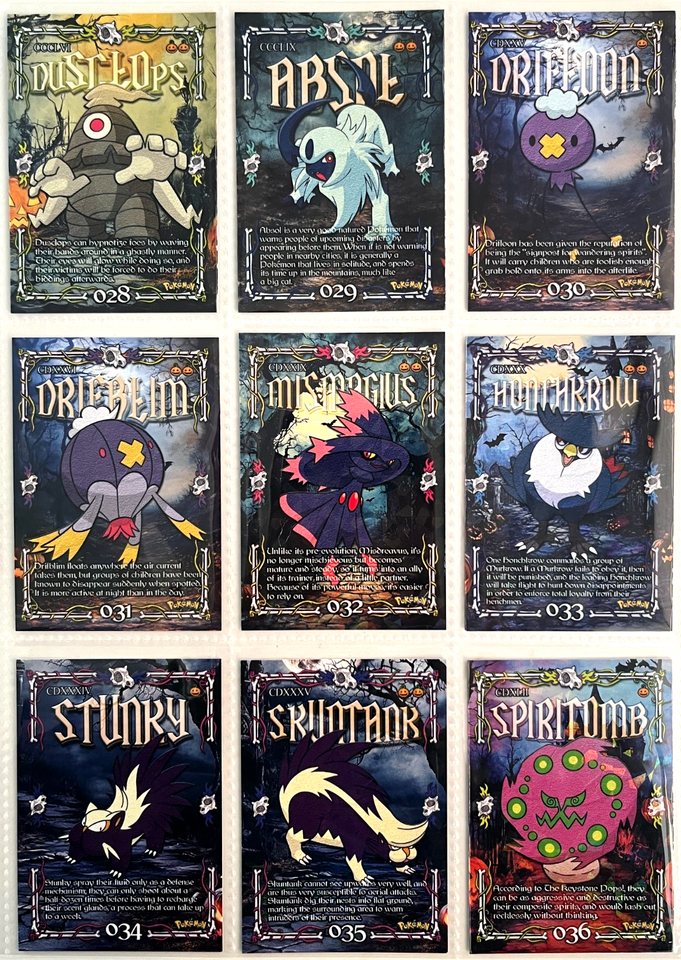 2025 BOX POKEMON HALLOWEEN TRICK OR TRADE PRISMA Cards 150/150 Glow in ...