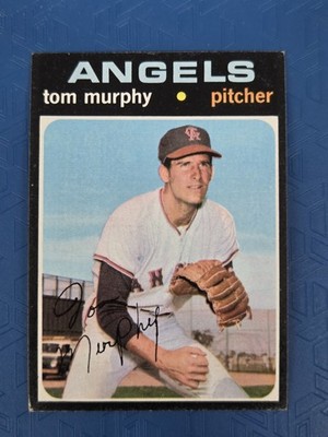 1971 Topps #401 Tom Murphy California Angels BASEBALL Card 7J | eBay