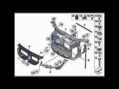 BMW NEW GENUINE X1 E84 2009-2015 N/S LEFT HEADLIGHT BRACKET ARM ...