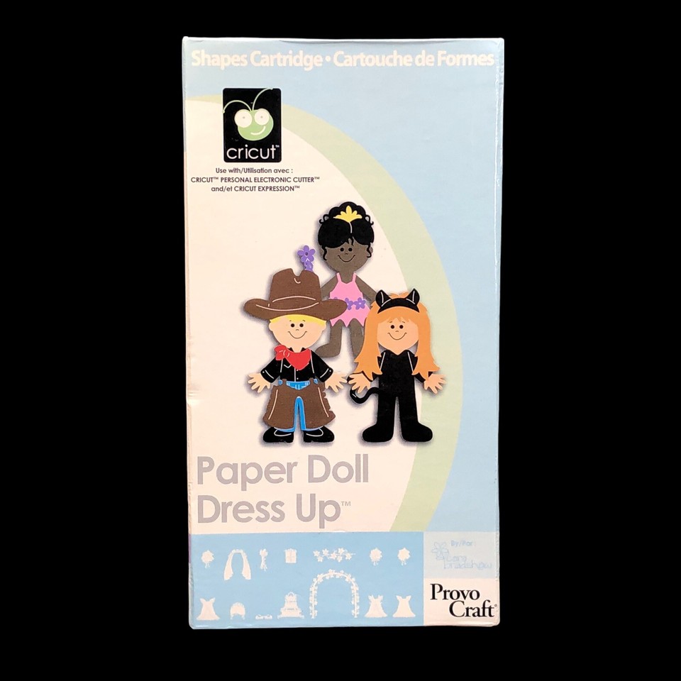 cricut PAPER DOLL DRESS UP Cartridge 29-0412 Complete Set Provo Craft ...
