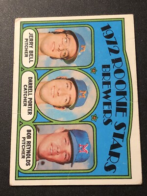 1972 Topps Stars Jerry Bell Darrell Porter Bob Reynolds #162 Rookie RC ...
