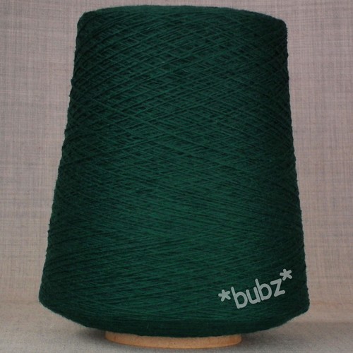 SUPER SOFT ITALIAN 3 PLY MERINO WOOL YARN 400g CONE SPRUCE GREEN ...