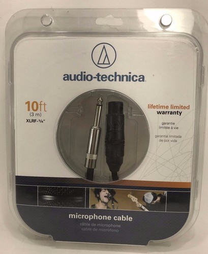 Audio-Technica - ATR-MCU10 - XLRF - 1/4" Cable for Balanced Microphone ...