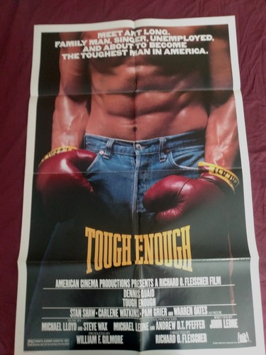 Tough Enough Original 27x41 One Sheet 1983 Dennis Quaid Pam Grier ...