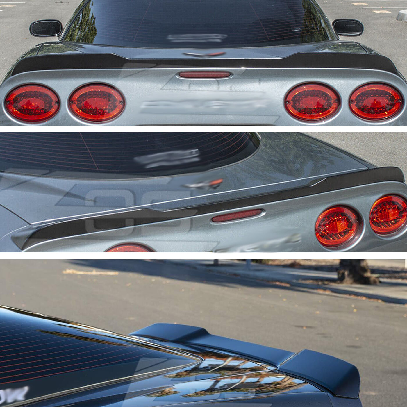 Rear Trunk Wing Spoiler Gloss Black Fit for 97-04 Corvette C5 ZR1 ...