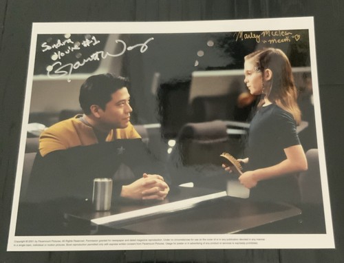 Garrett Wang Marley McClean Signed Star Trek Voyager Harry Kim 8x10 ...
