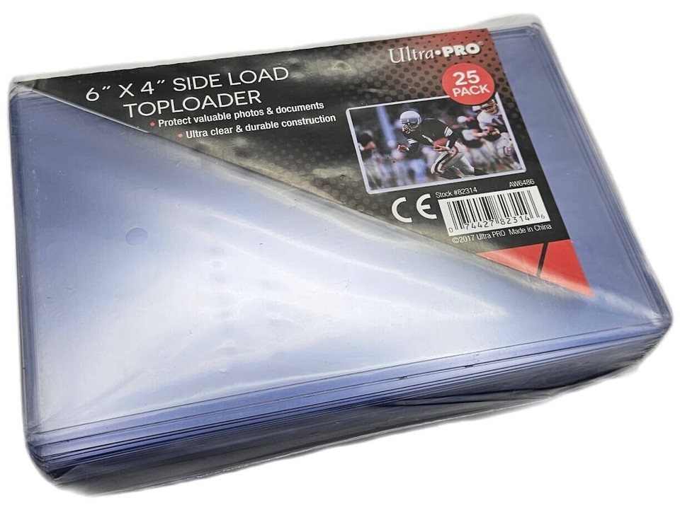 (100-Count) Ultra Pro 6" x 4" Side Load Toploader 6x4 Sideloader Card ...
