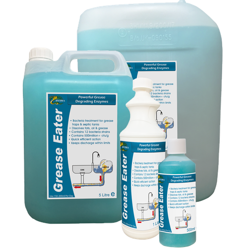 HYDRA GREASE EATER ENZYME LIQUID Grease Trap Drain Cleaner Remove Fat ...