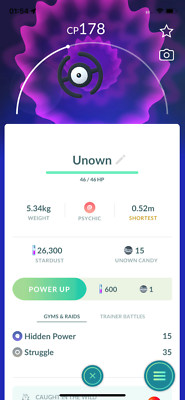 Pokemon - #201 Unown H !! Same Day Shippment or Next Day Guaranteed ...