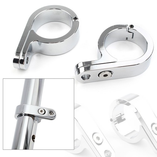 Motorcycle Handle Bar Mount Clamp Clock 32mm 1 1/4" For Harley Dyna ...
