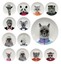 Dining Plates - Funny Animals Mustard Wild Dining Tableware and Water ...