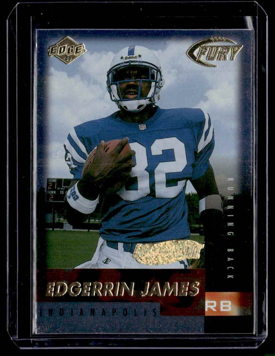 1999 Collector's Edge Fury Gold Ingot Edgerrin James RC Indianapolis ...