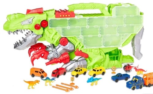 Kid Connection Dinosaur Vehicle Transporter Play Set, 18 Pieces | eBay