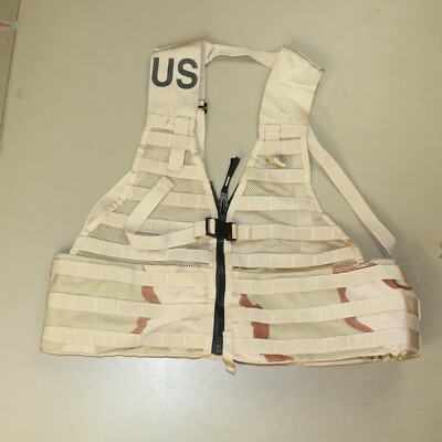 USGI Tactical Fighting Load Carrier MOLLE II Vest FLC DCU Desert Tan ...