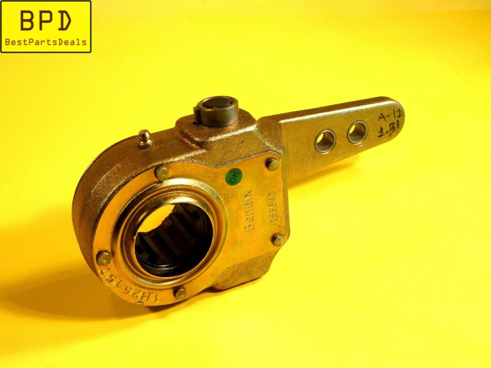 Genuine 1 1/2" 10 Spline LH Offset Manual Slack Adjuster BENDIX 288542 ...