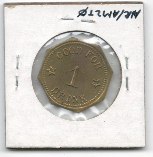 Ron Lerch Collector Of Tokens DAVIS, CAL--Good For 1 Drink--25mm Yolo ...