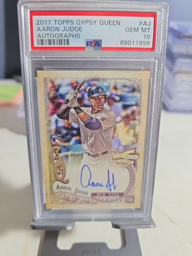2017 GYPSY QUEEN AUTOGRAPHS AARON JUDGE ON CARD ROOKIE Auto #GQA-AJ PSA 10 | eBay