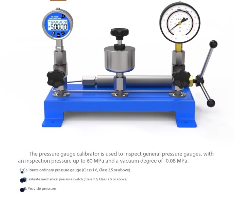 Pressure Gauge Calibration Bench Calibrator Benchtop Pressure Gauge ...