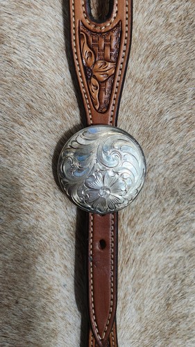 STUNNING VOGT STERLING SILVER SLOT EAR HEADSTALL BRIDLE - RANCH ...